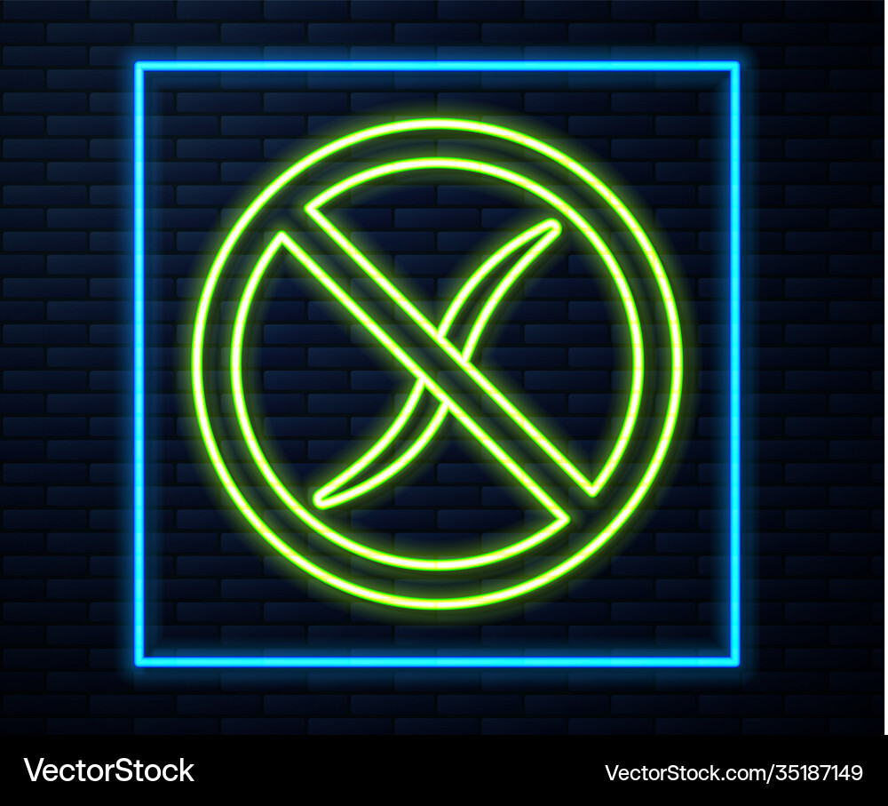 Glowing neon line anti worms parasite icon Vector Image