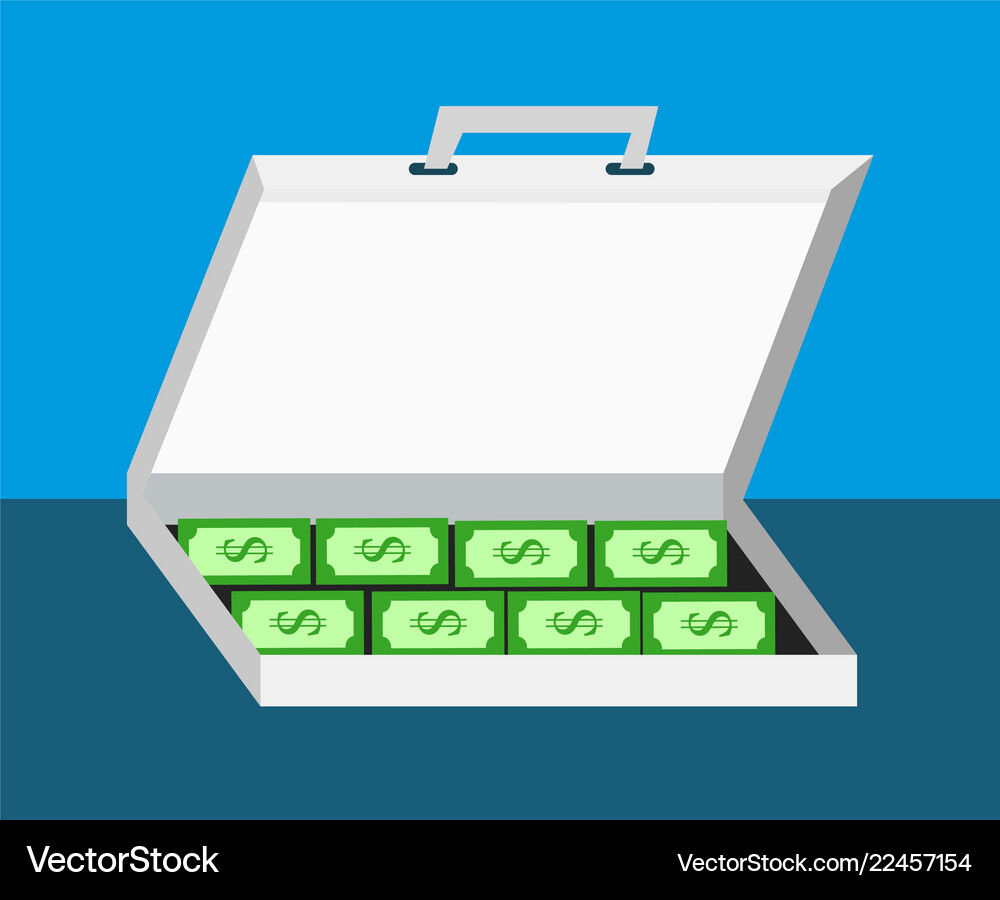 Flat flip-flop bargain money case concept Vector Image