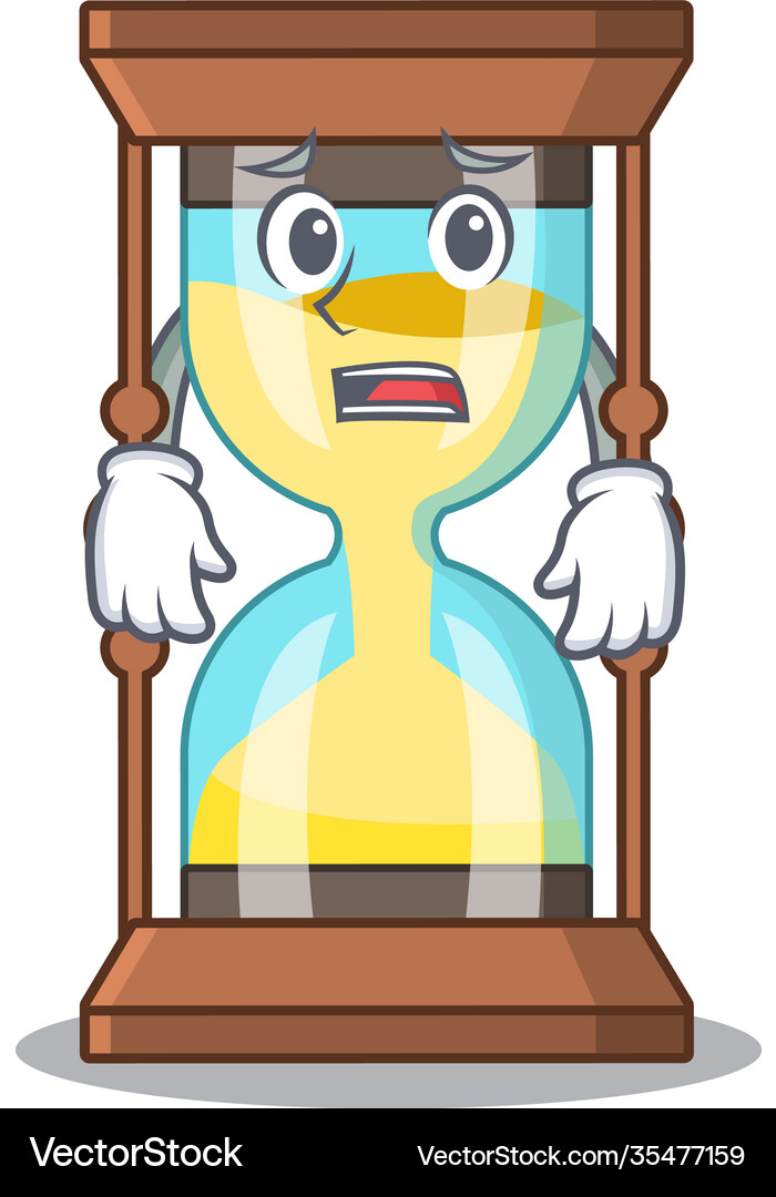 Worried Chronometer Face Royalty Free Vector Image