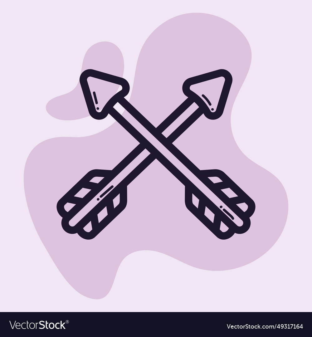 Isolated arrow icon medieval weapon Royalty Free Vector Isolated arrow icon medieval weapon Royalty Free Vector