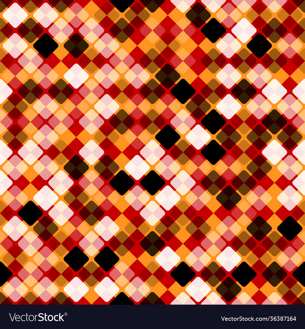 Seamless pattern colored diagonal cells Royalty Free Vector