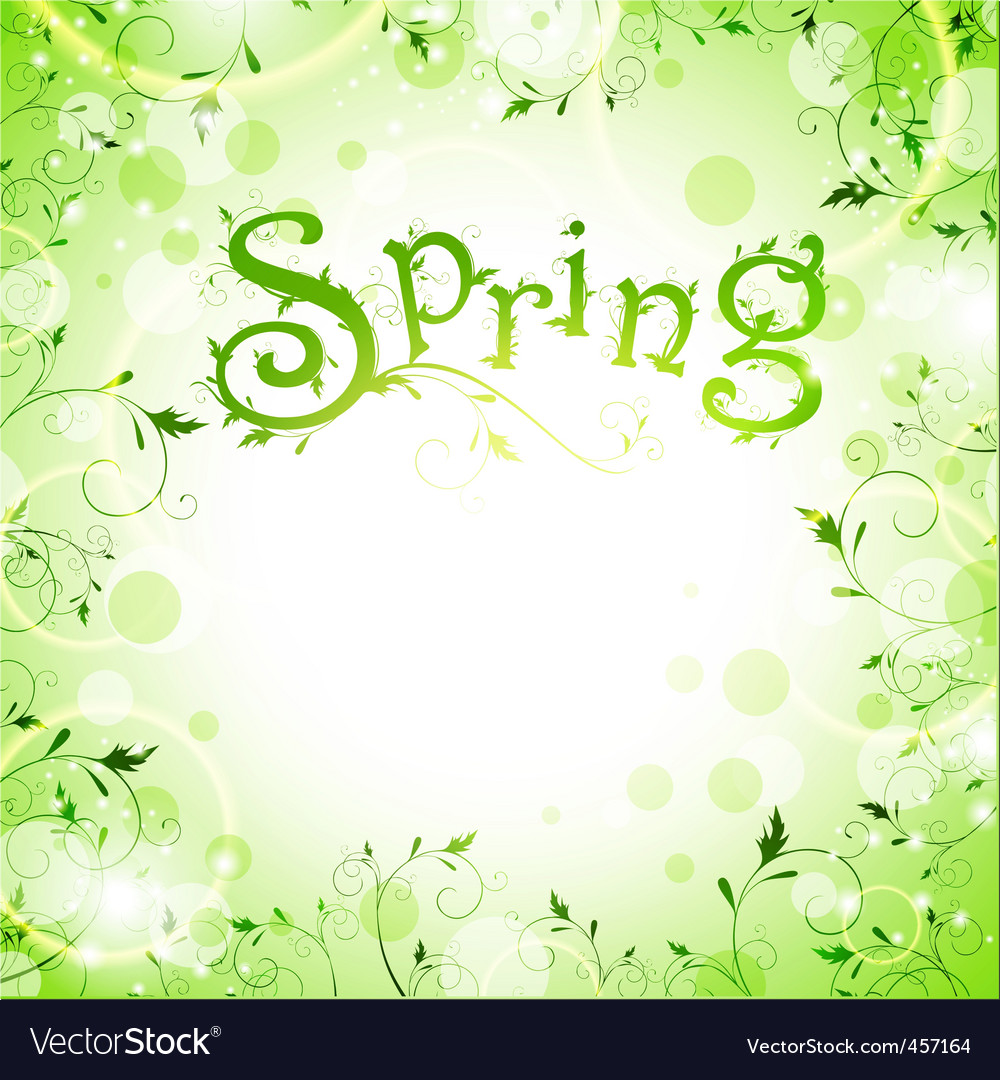 Spring frame Royalty Free Vector Image - VectorStock