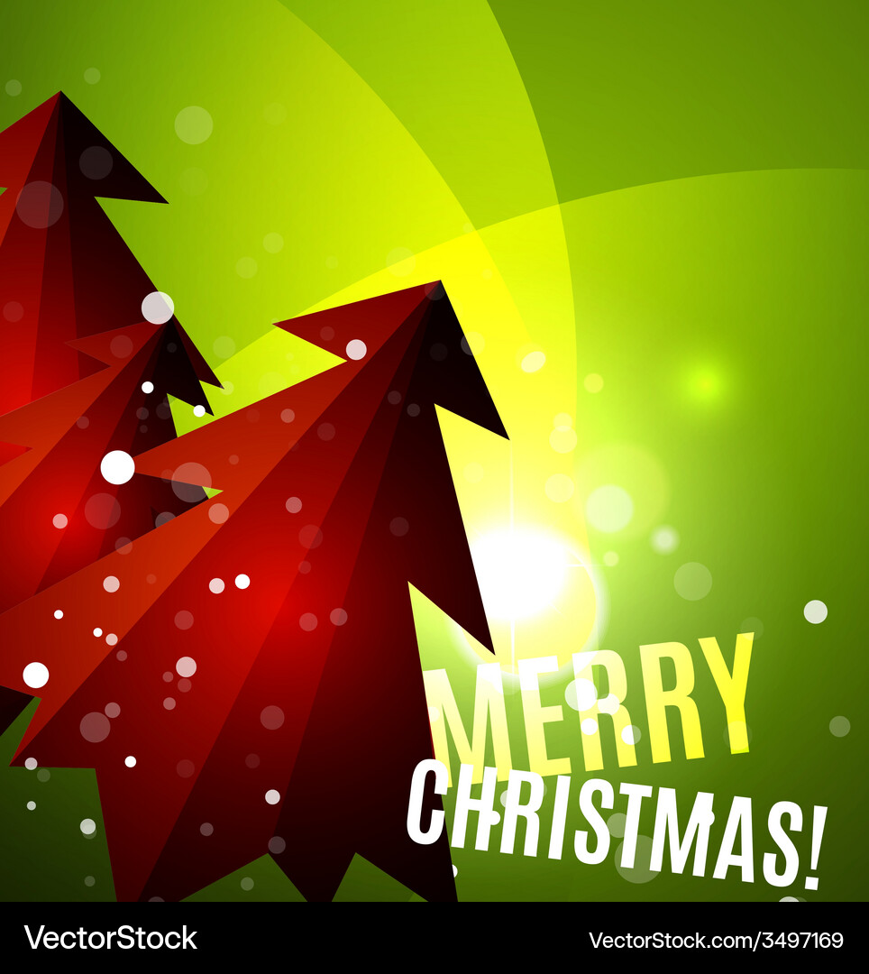 Colorful bright shiny christmas card Royalty Free Vector