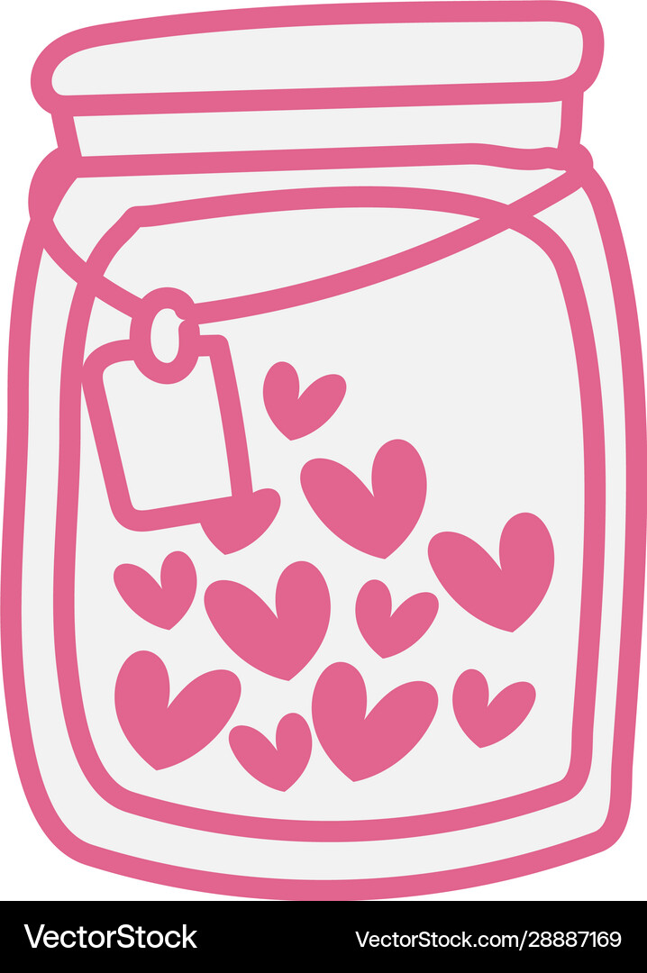 Heart Mason Jar Clip Art