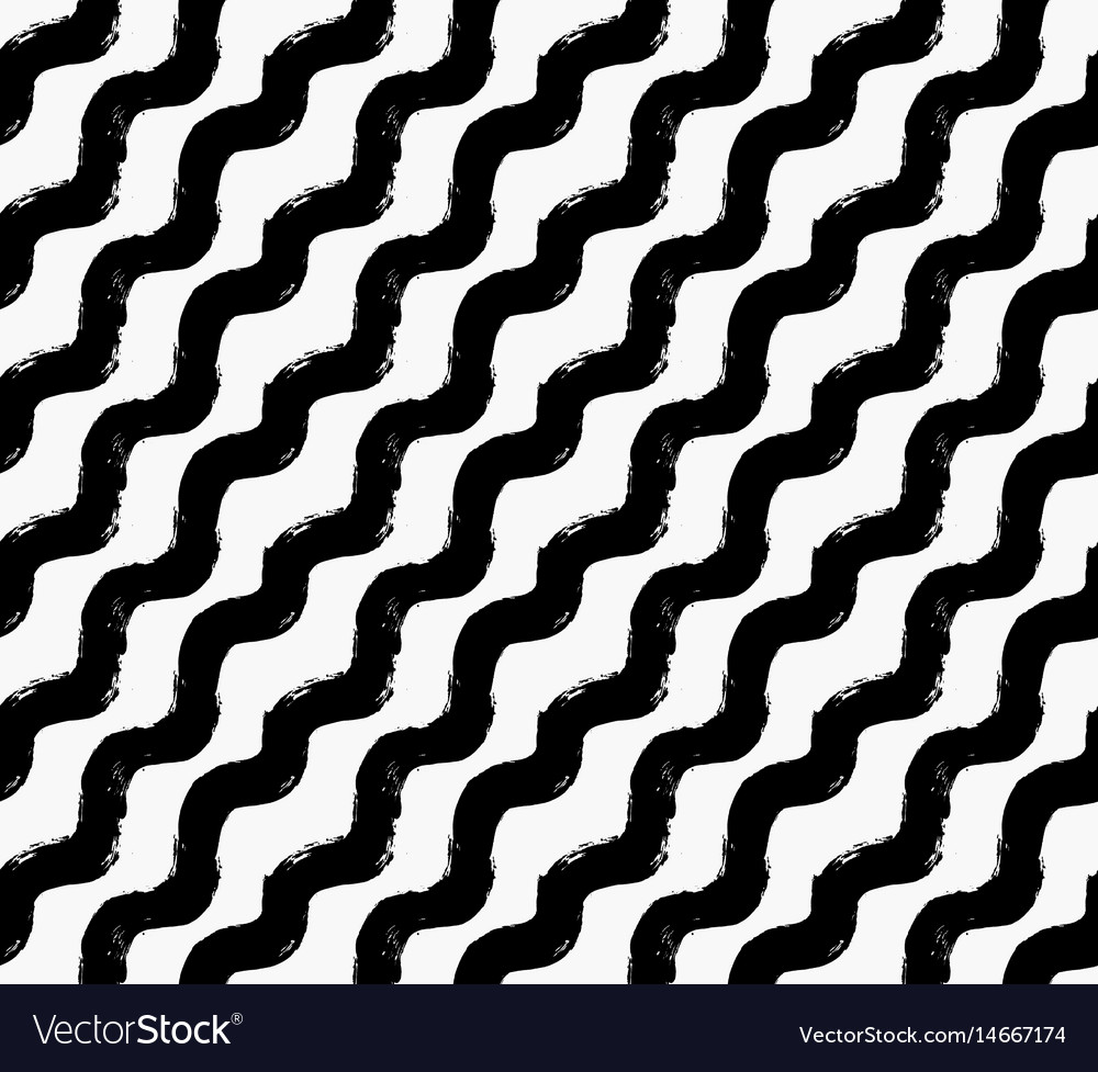 Painted wave pattern diagonal Royalty Free Vector Image