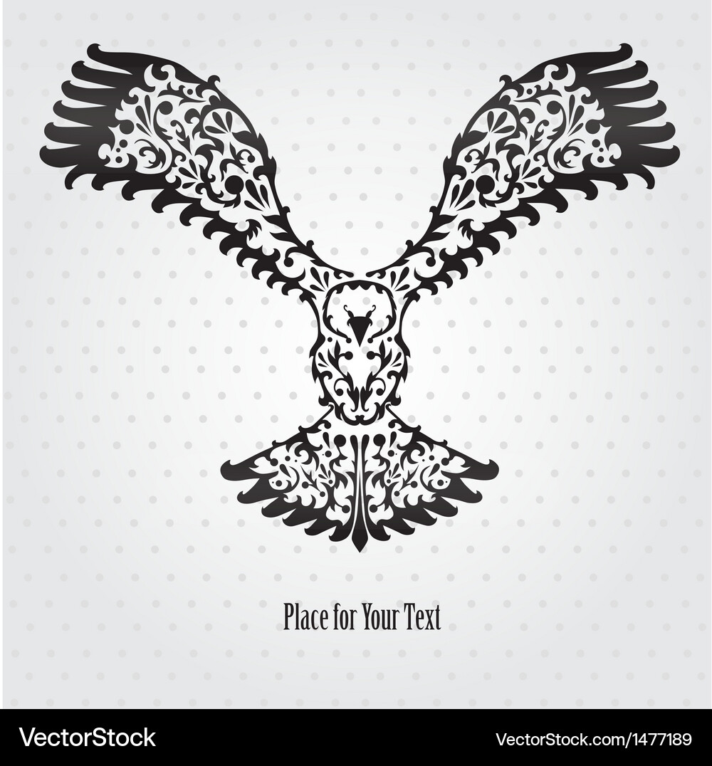 Decorative eagle Royalty Free Vector Image - VectorStock