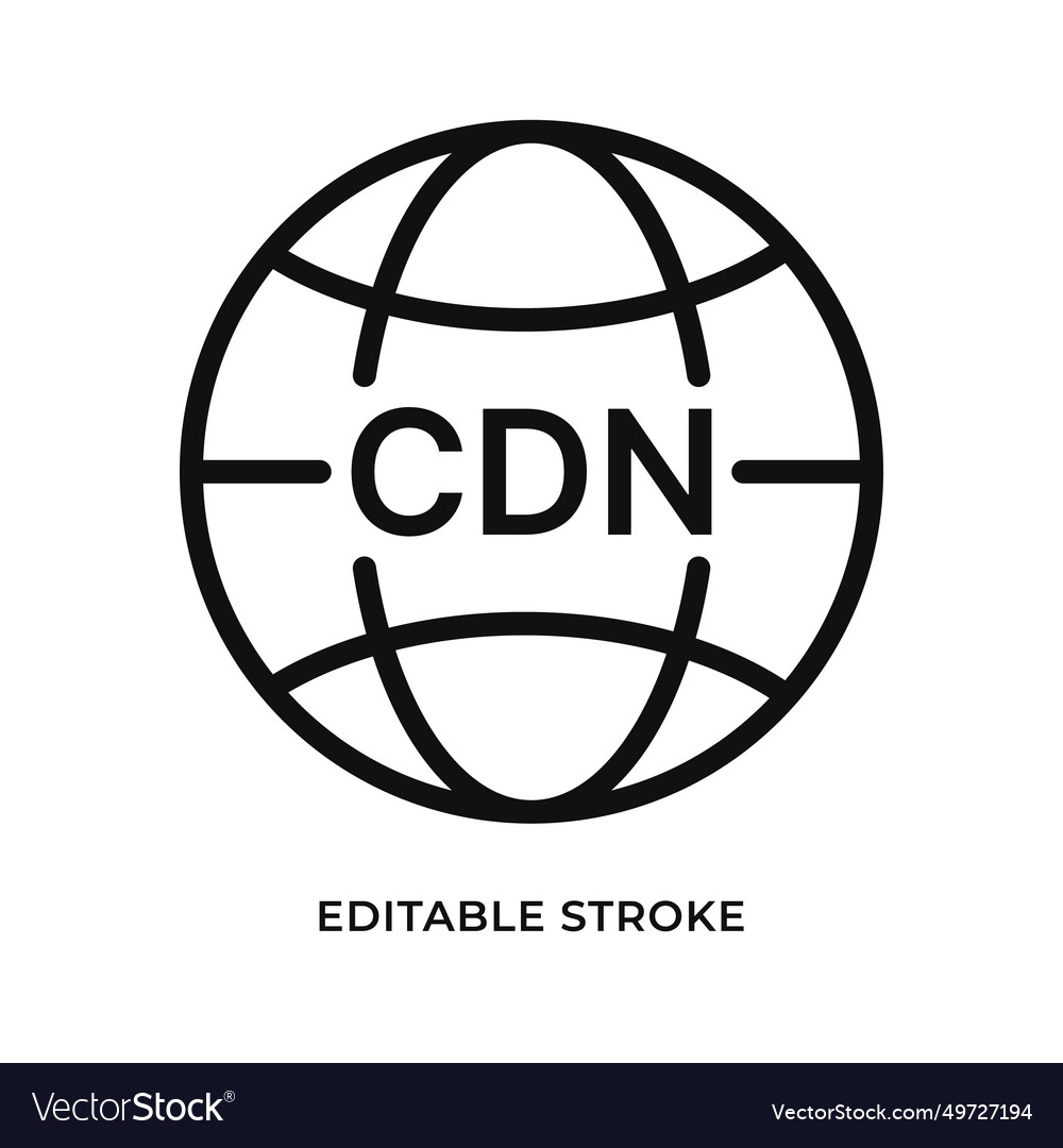 Content delivery network globe icon Royalty Free Vector Content delivery network globe icon Royalty Free Vector