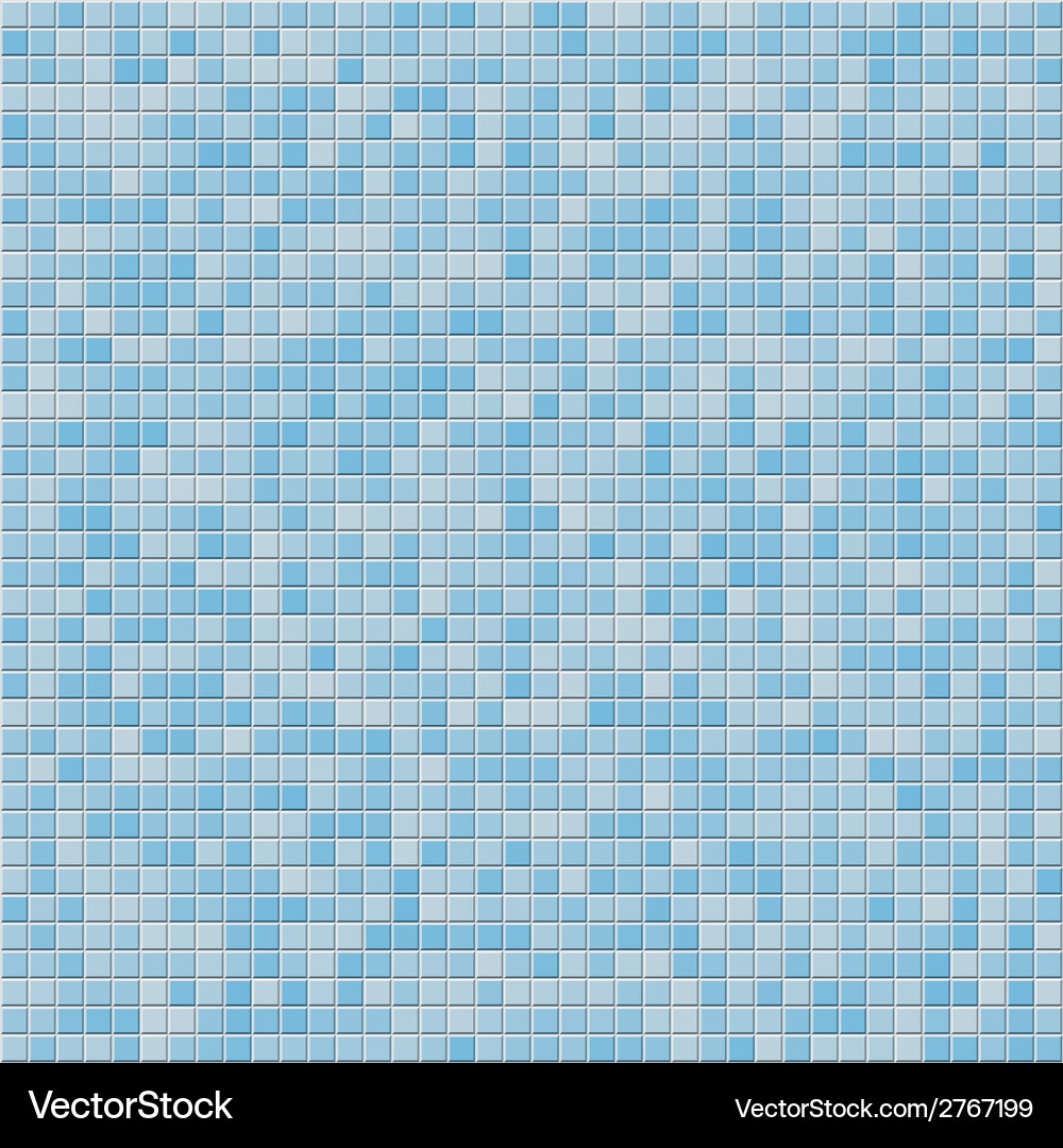 Blue Ceramic Tile Wall Royalty Free Vector Image