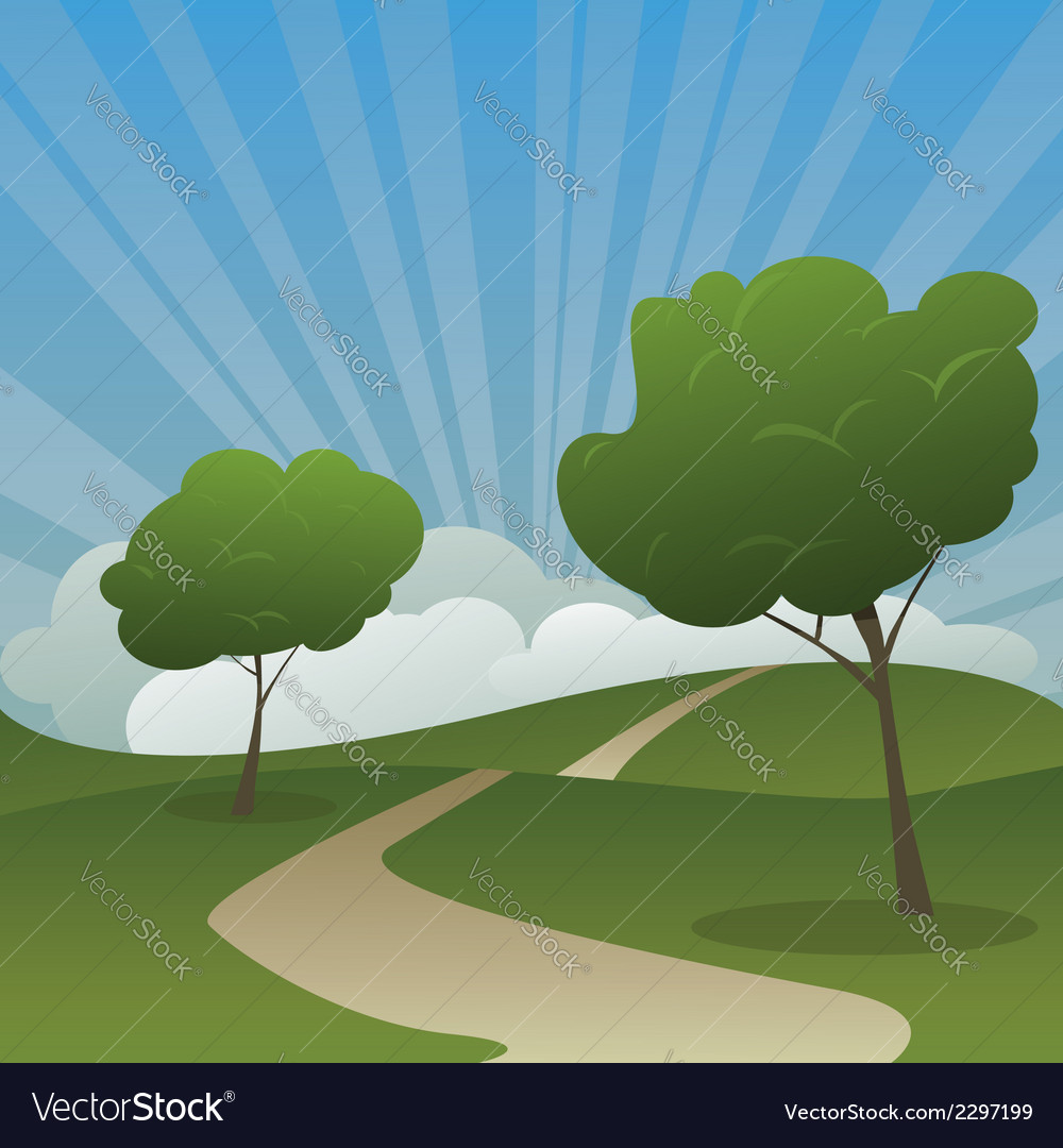 Landscape Royalty Free Vector Image - VectorStock