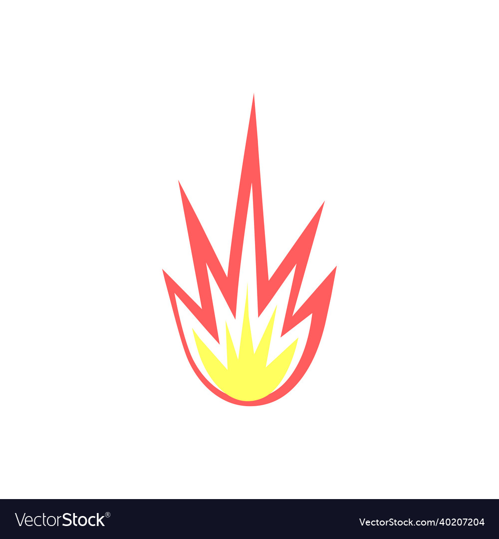 Explosion icon design template isolated Royalty Free Vector
