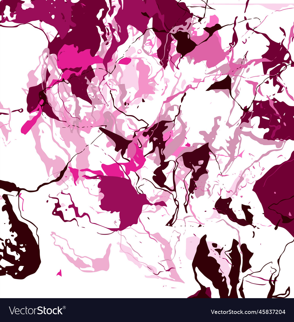 Viva magenta rosy and white marble pattern Vector Image