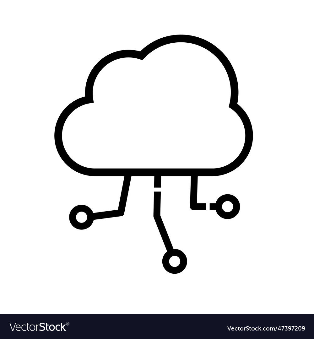 Cloud network Royalty Free Vector Image - VectorStock