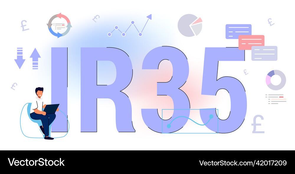 Ir35 intermediaries legislation business tax Vector Image