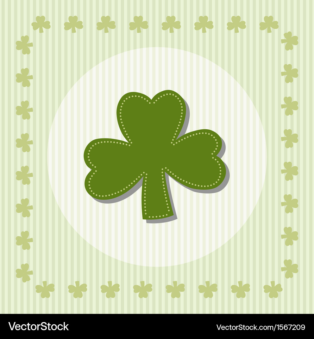 Shamrock clover Royalty Free Vector Image - VectorStock