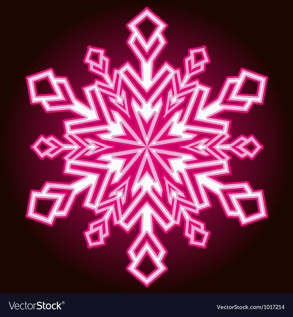 Decorative abstract snowflake Royalty Free Vector Image
