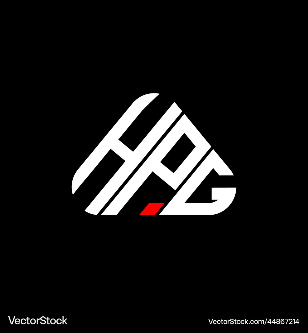 Hpg letter logo creative design with graphic Vector Image