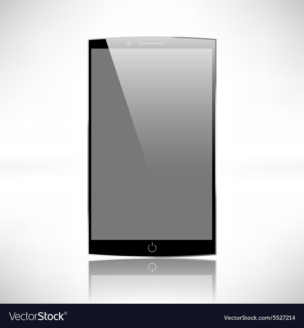 Smartphones mockup black and white Royalty Free Vector Image