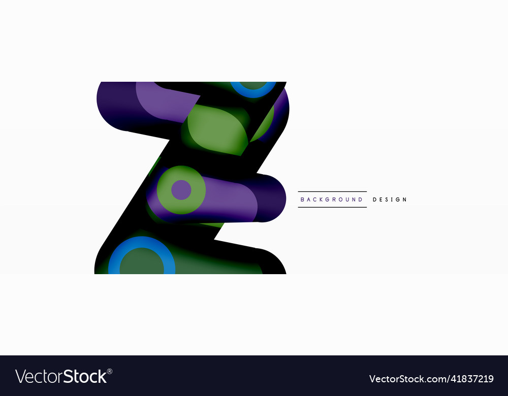 Abstract Geometric Shapes Background Color Shapes Vector Image
