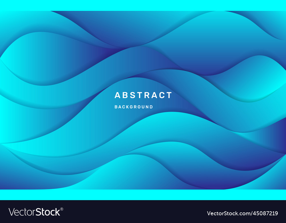 Blue gradient dynamic background Royalty Free Vector Image