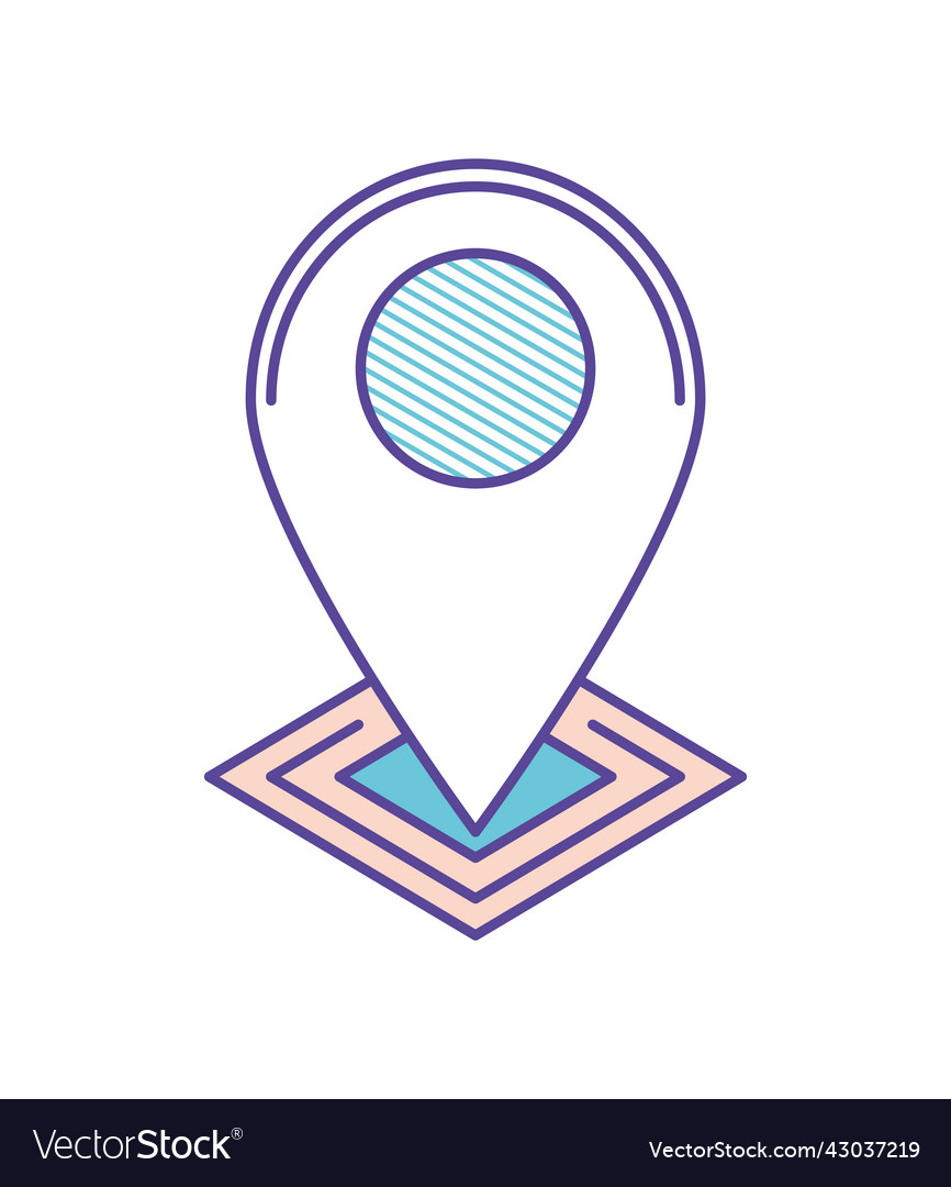 Map navigation pointer Royalty Free Vector Image