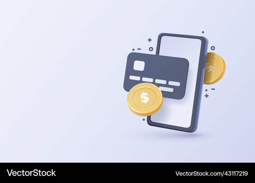 Mobile pay service financial payment smartphone Vector Image