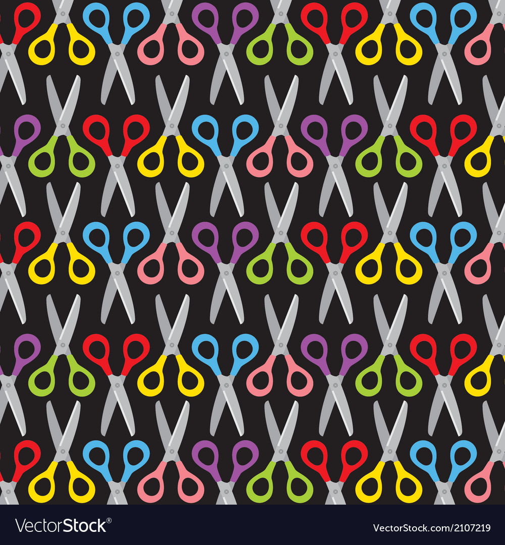 Scissors pattern Royalty Free Vector Image - VectorStock