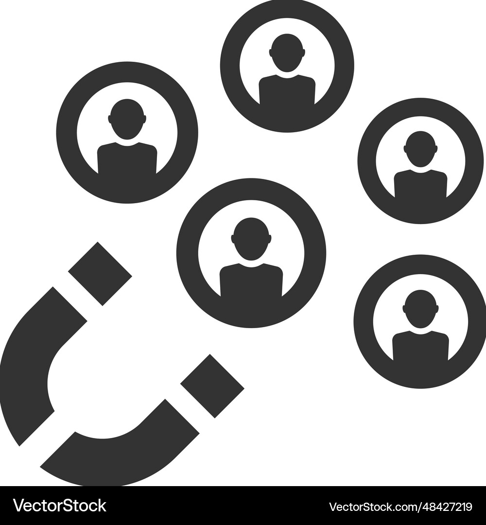 Social engagement icon Royalty Free Vector Image