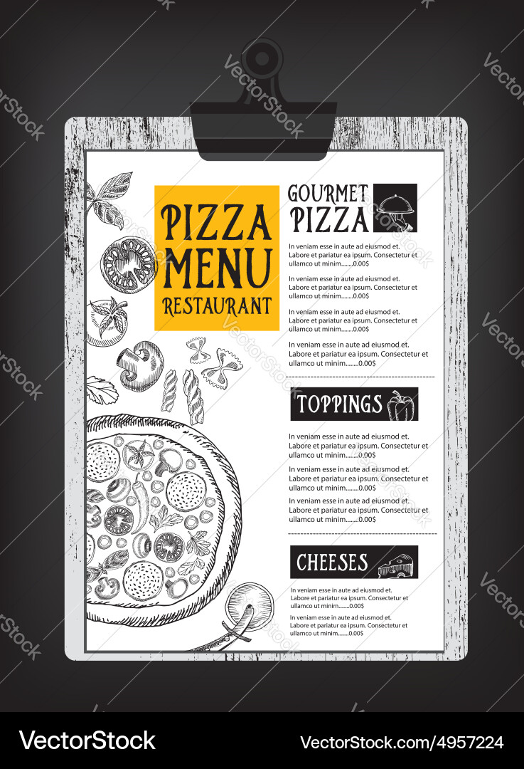 Cafe menu restaurant brochure Food design template