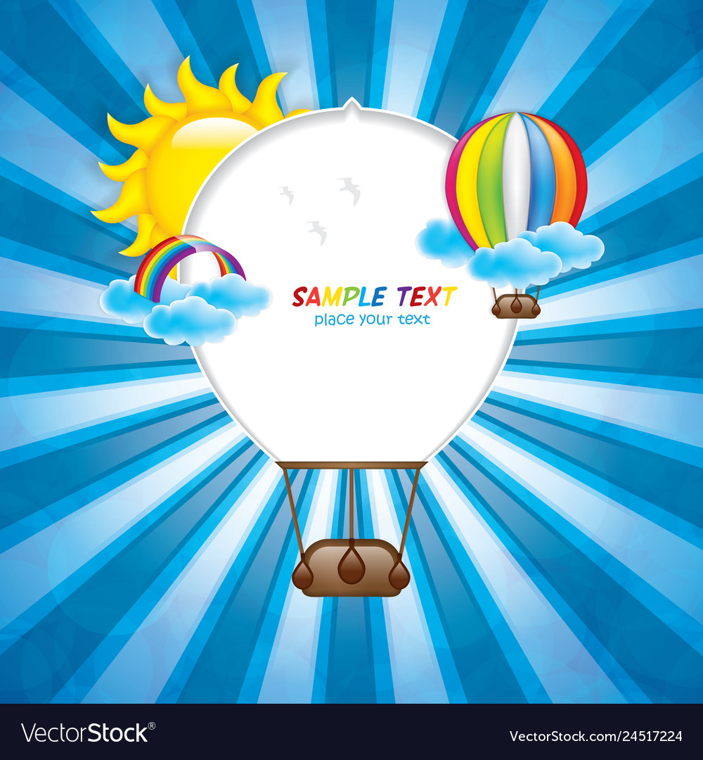 Spring frame Royalty Free Vector Image - VectorStock