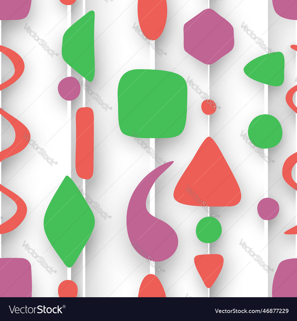 Abstract seamless pattern with simple geometrical Vector Image