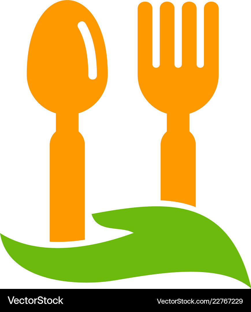 Care food logo icon design Royalty Free Vector Image