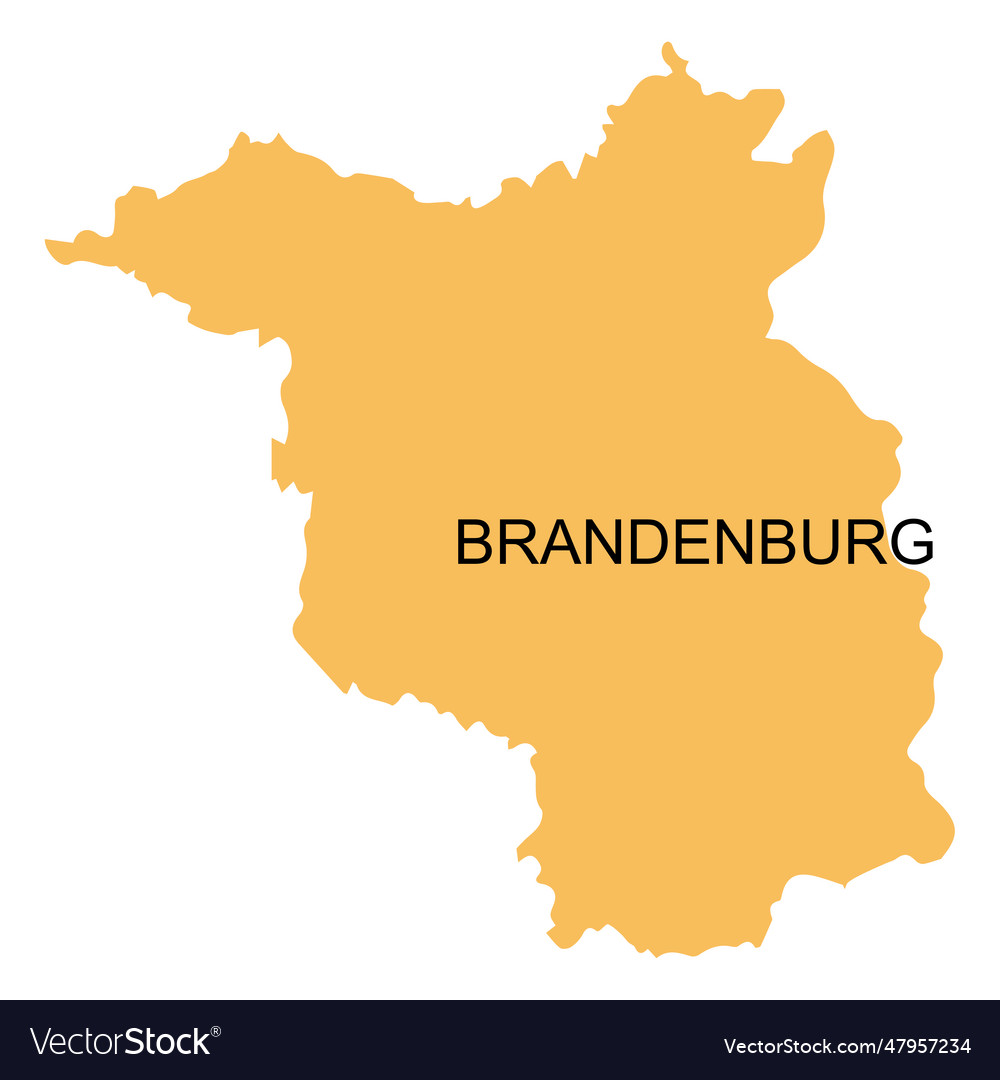 Brandenburg state map Royalty Free Vector Image Brandenburg state map Royalty Free Vector Image