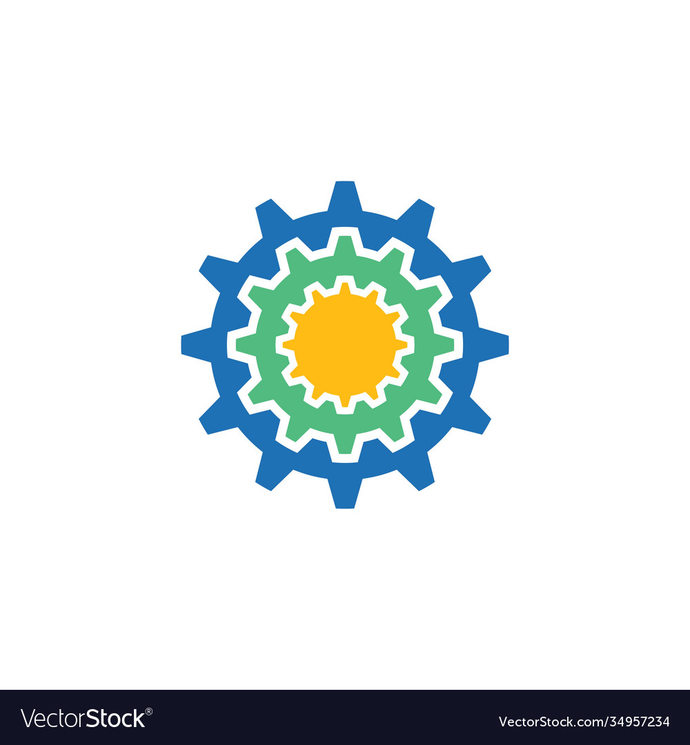 Gear template icon Royalty Free Vector Image - VectorStock