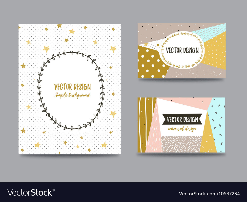 Geometric pattern background template Royalty Free Vector