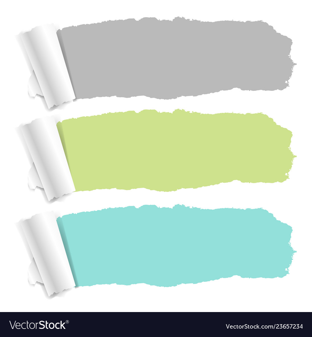 Pastel color torn paper set Royalty Free Vector Image Pastel color torn paper set Royalty Free Vector Image