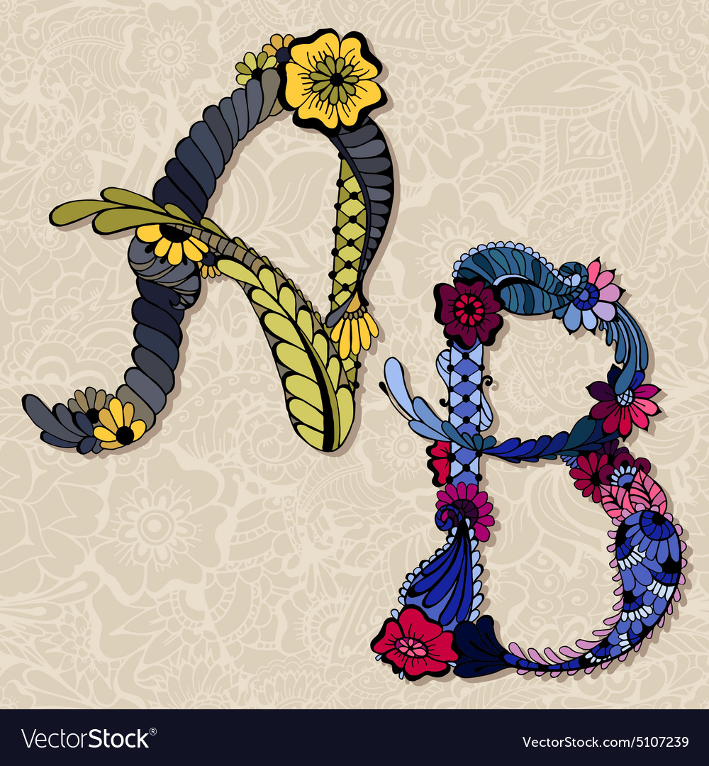 A b Royalty Free Vector Image - VectorStock