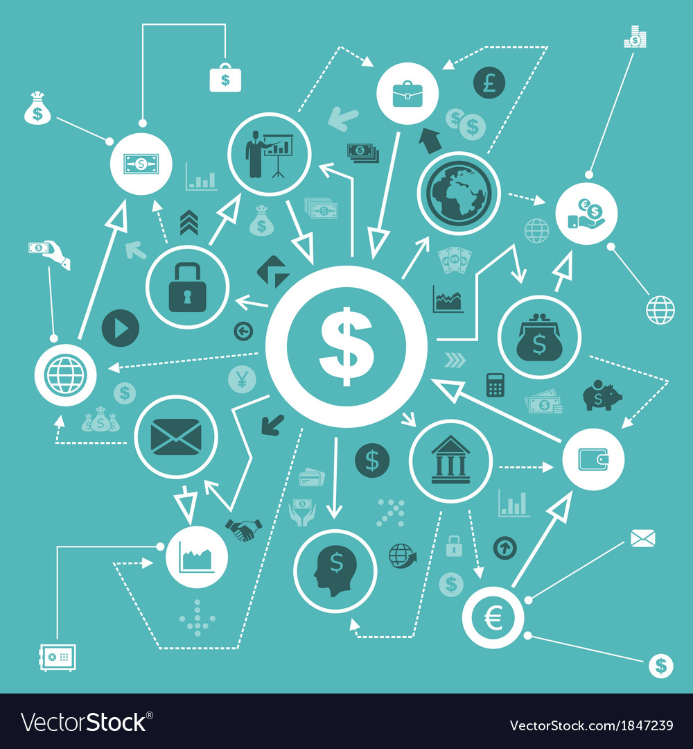 Business scheme Royalty Free Vector Image - VectorStock