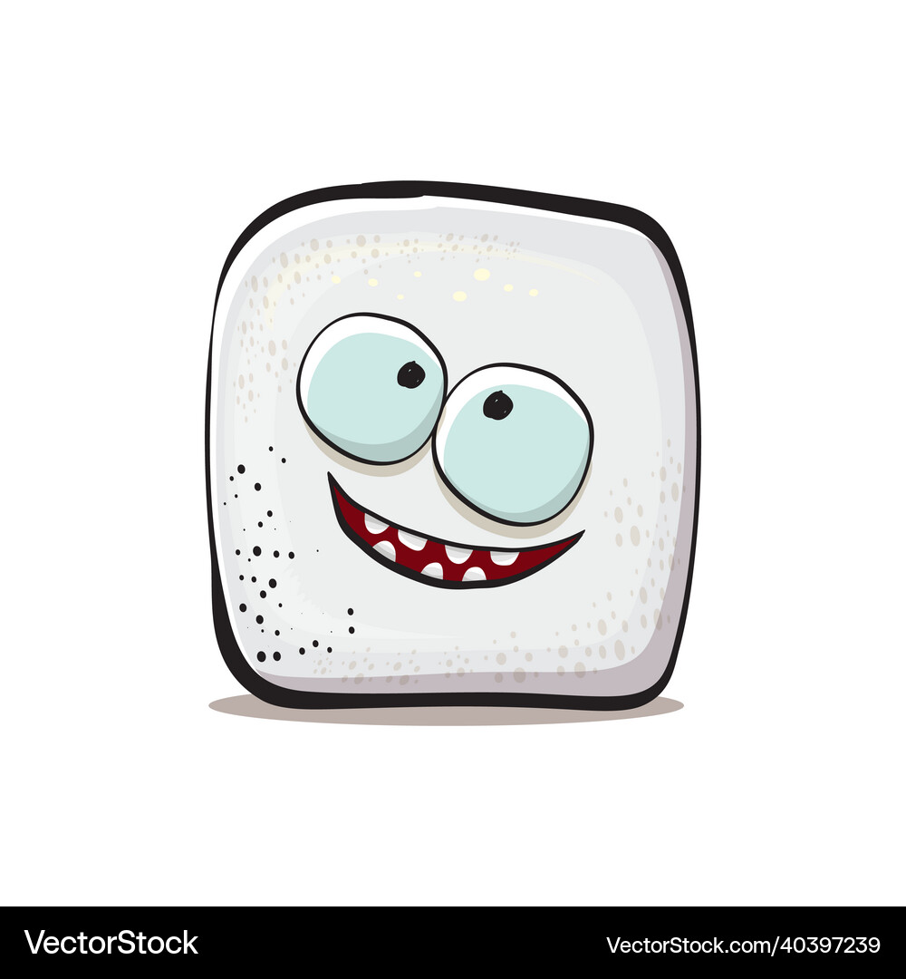 Cartoon sugar characters isolated Royalty Free Vector Image