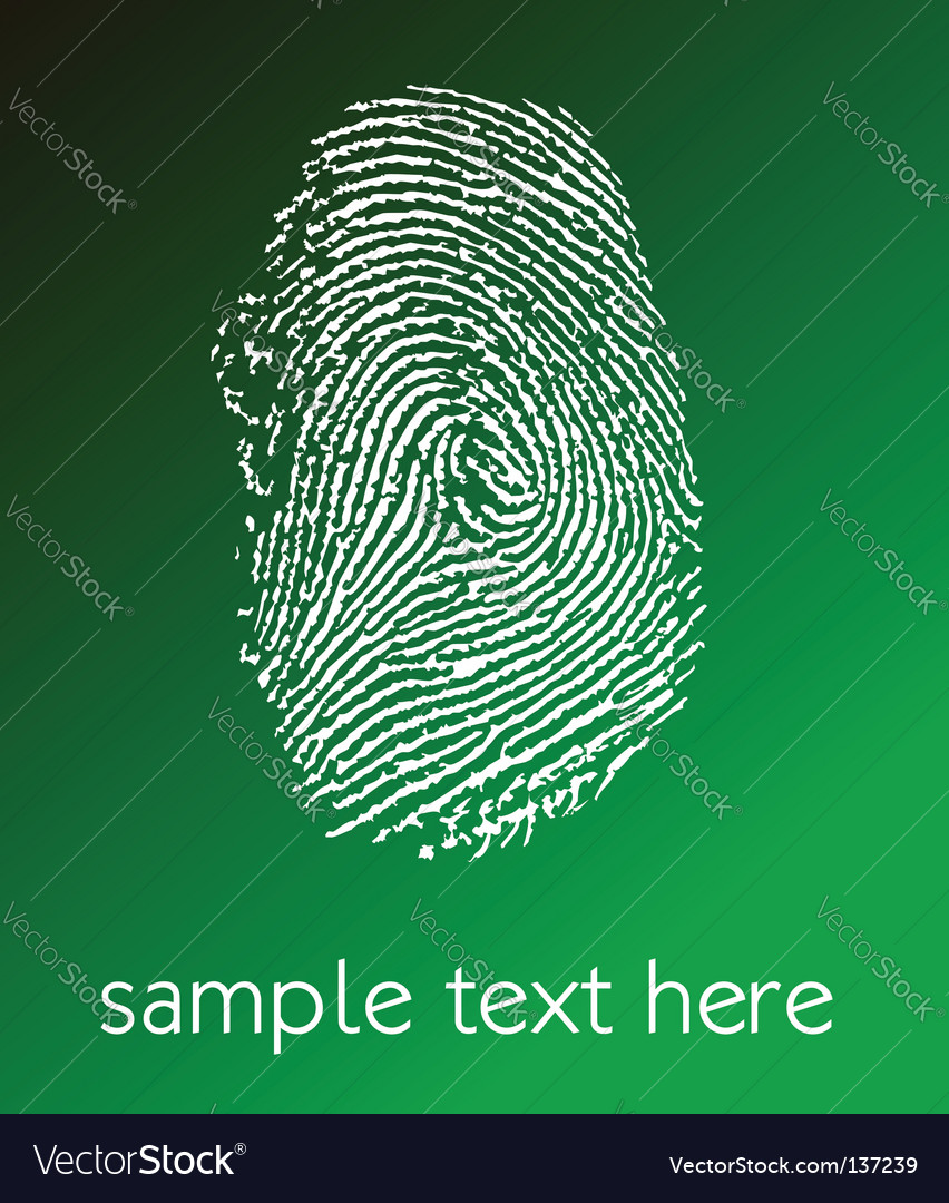 Fingerprint Royalty Free Vector Image - VectorStock