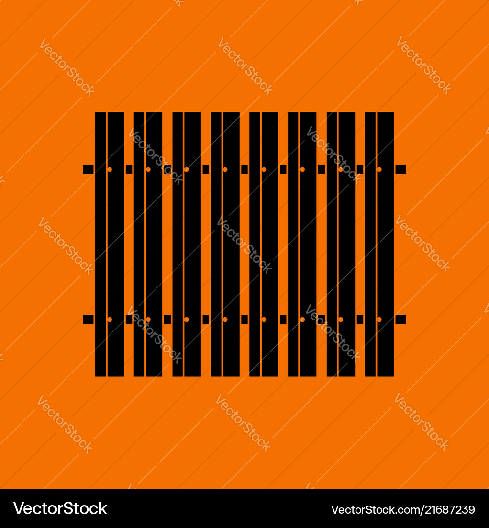 Icon of construction fence Royalty Free Vector Image