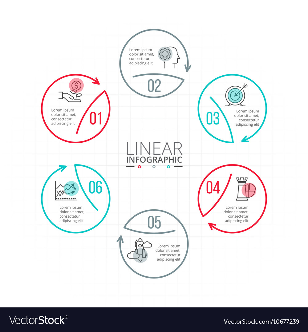 Thin line flat element for infographic Royalty Free Vector Thin line flat element for infographic Royalty Free Vector
