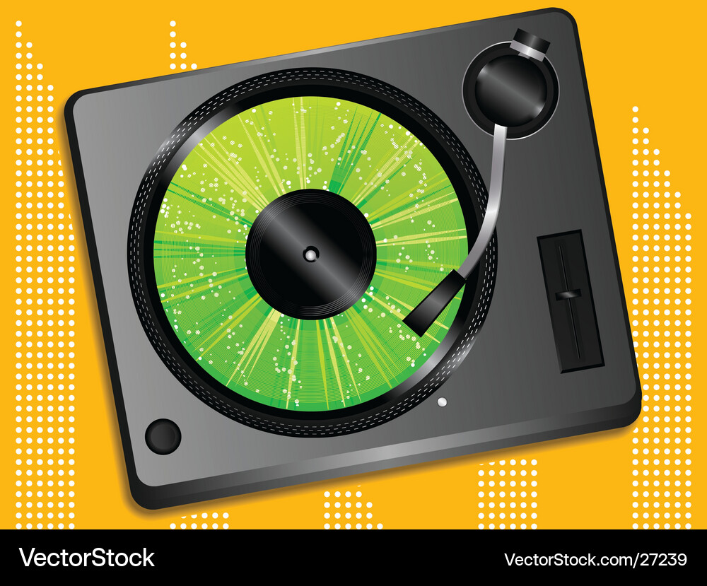 Turntable Royalty Free Vector Image - VectorStock