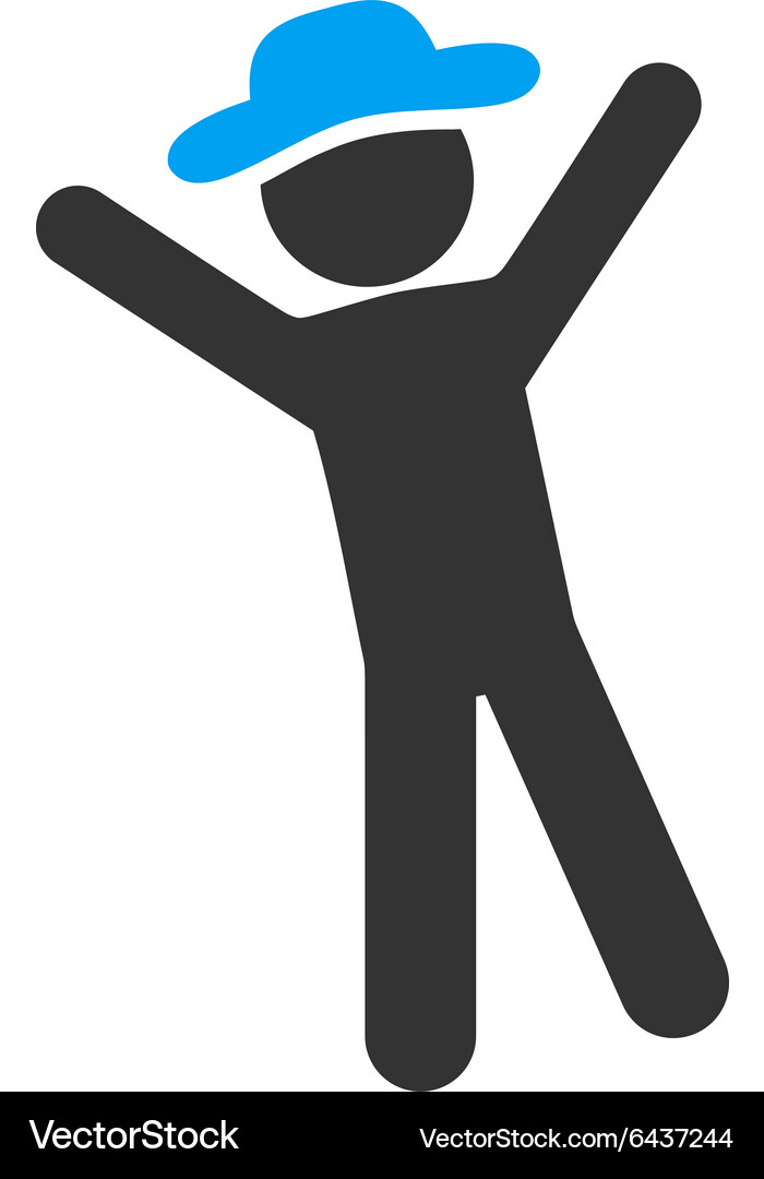 Agent joy icon Royalty Free Vector Image - VectorStock