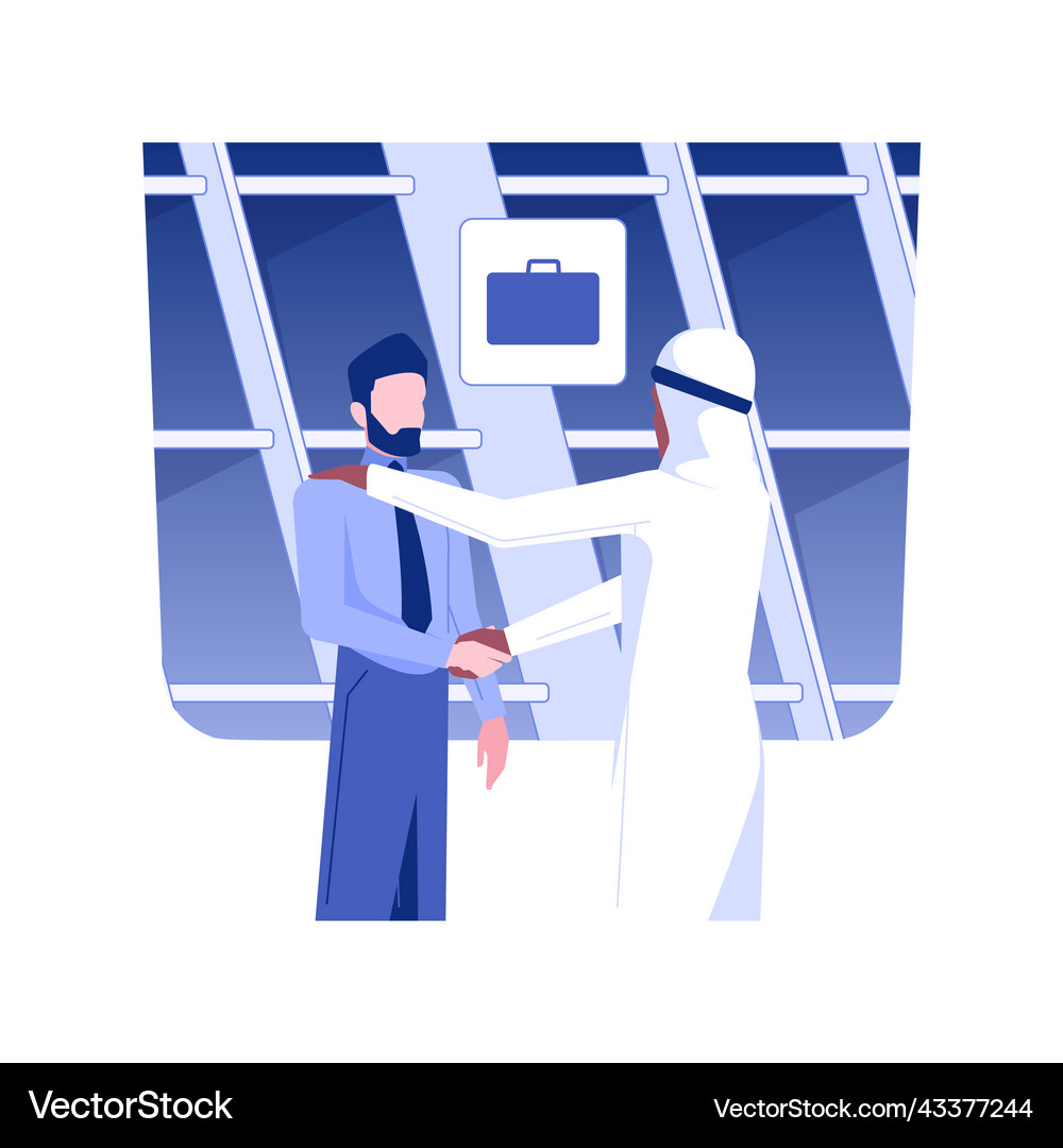 Successful negotiations isolated concept Vector Image