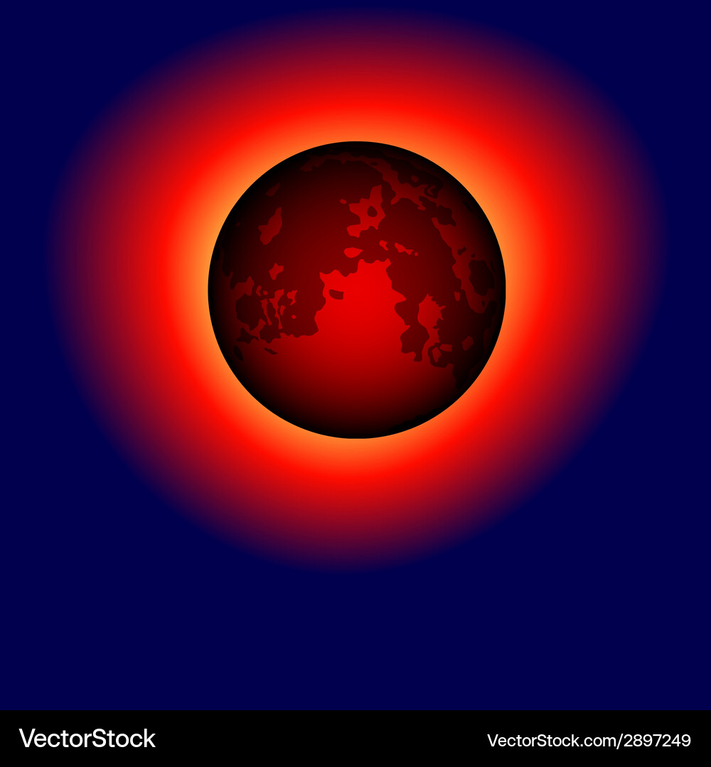 Dark moon Royalty Free Vector Image - VectorStock