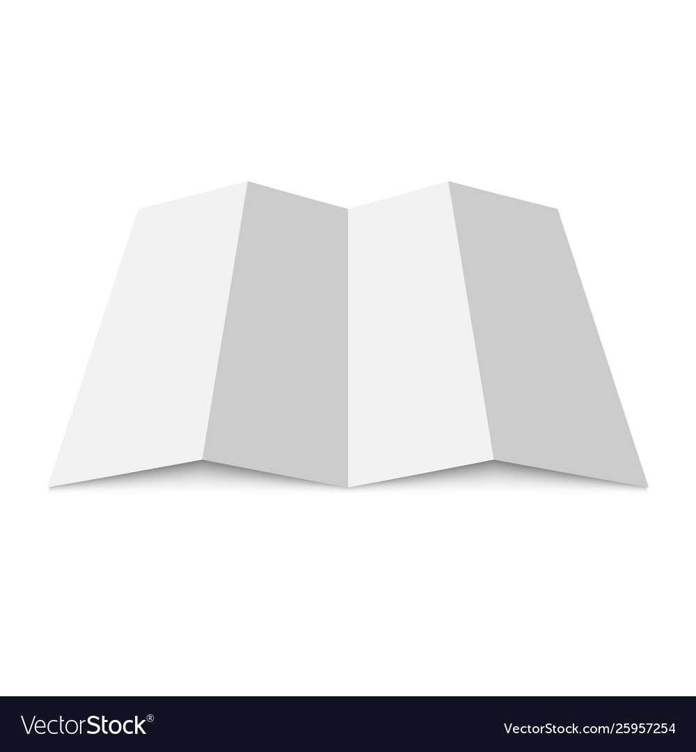 Blank paper map Royalty Free Vector Image - VectorStock