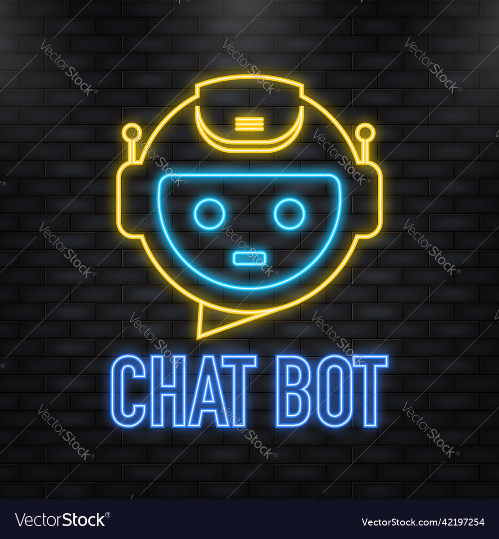 Chatbot icon concept chat bot or chatterbot Vector Image