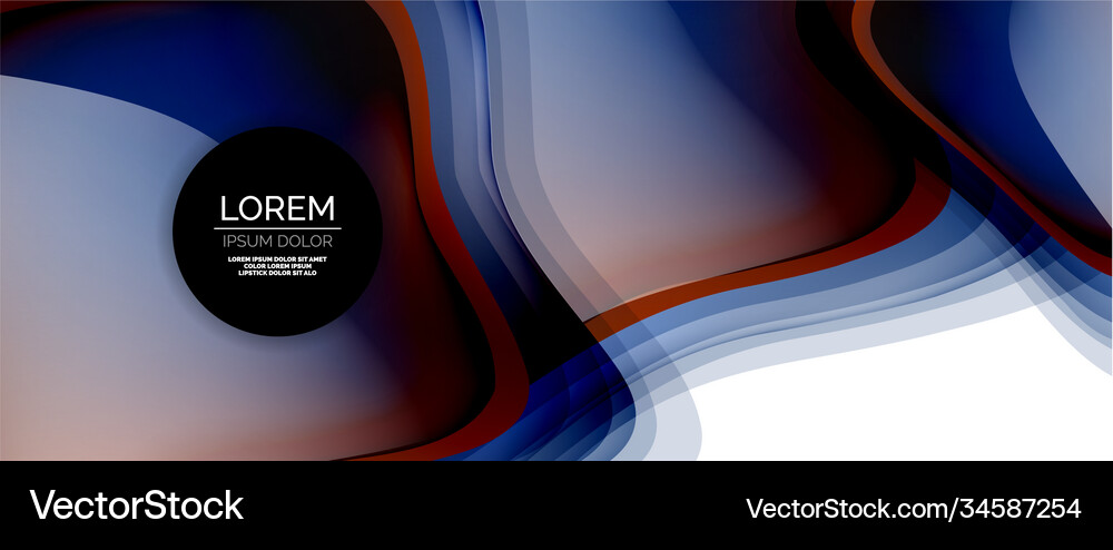 Circles and bubbles abstract background fluid Vector Image