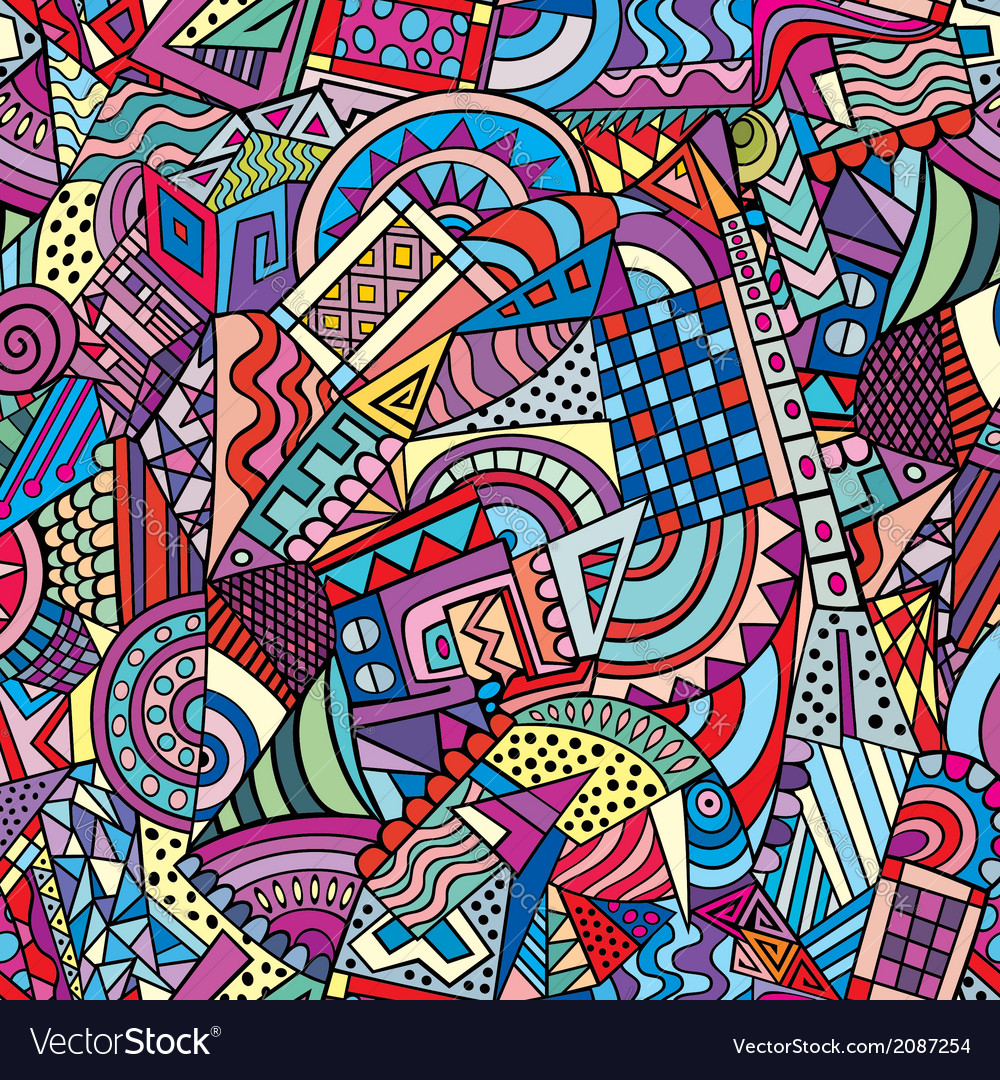 Geometric forms seamless pattern Royalty Free Vector Image