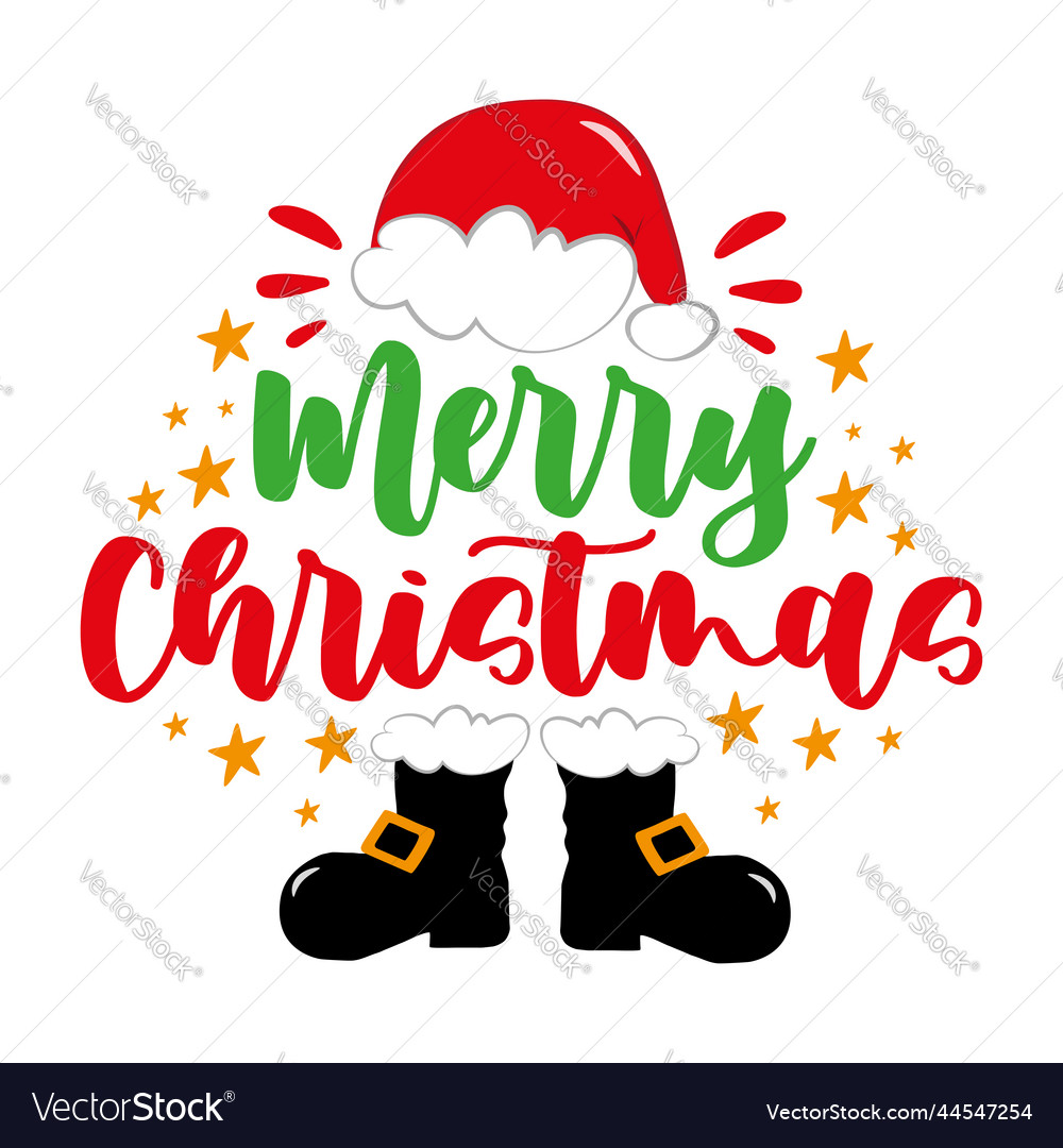Merry christmas - handwriting greeting Royalty Free Vector Merry christmas - handwriting greeting Royalty Free Vector